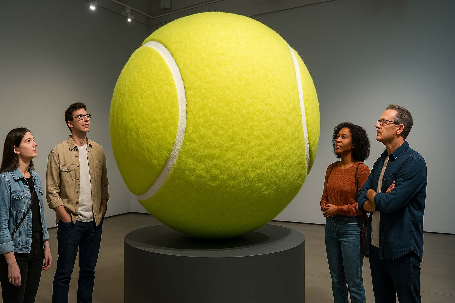 Giant Tennis Ball Prop - WhiteClouds