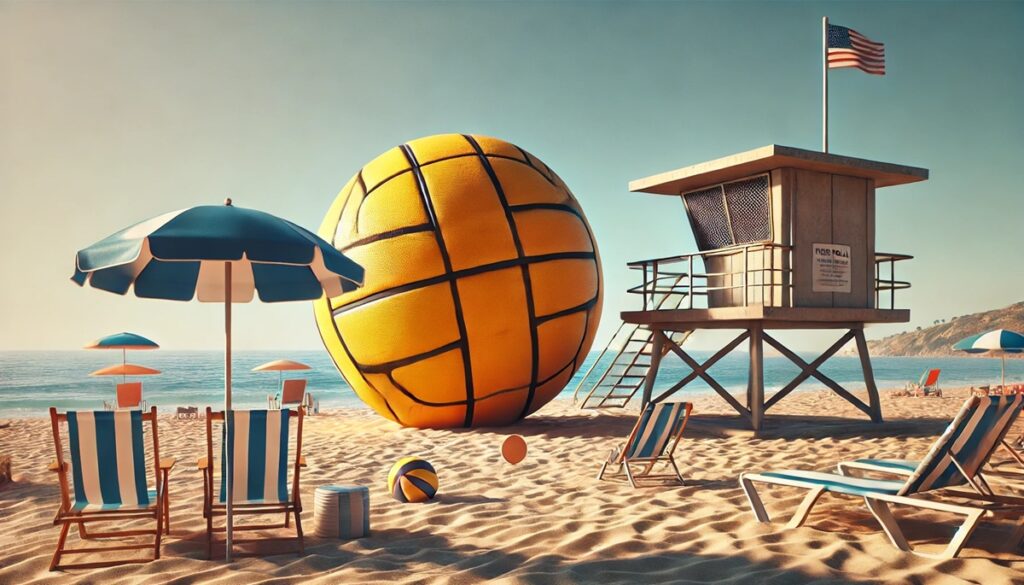 Giant Water Polo Ball Prop - WhiteClouds