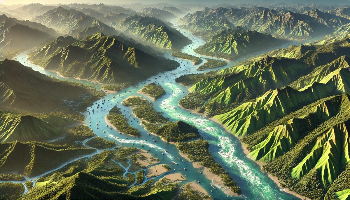 India Watershed Maps - WhiteClouds