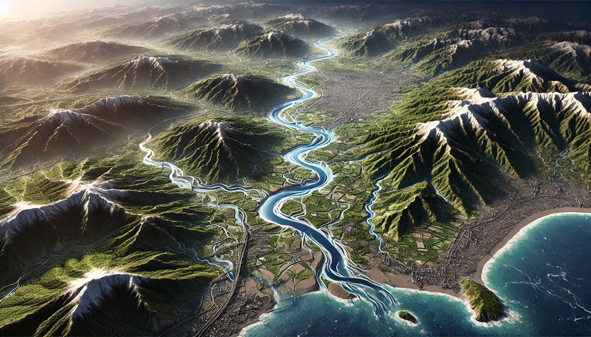 Japan Watershed Maps - WhiteClouds