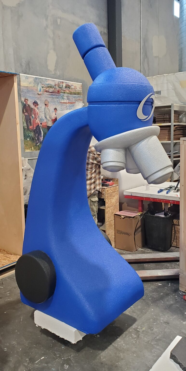 Giant Foam Microscope Prop - WhiteClouds