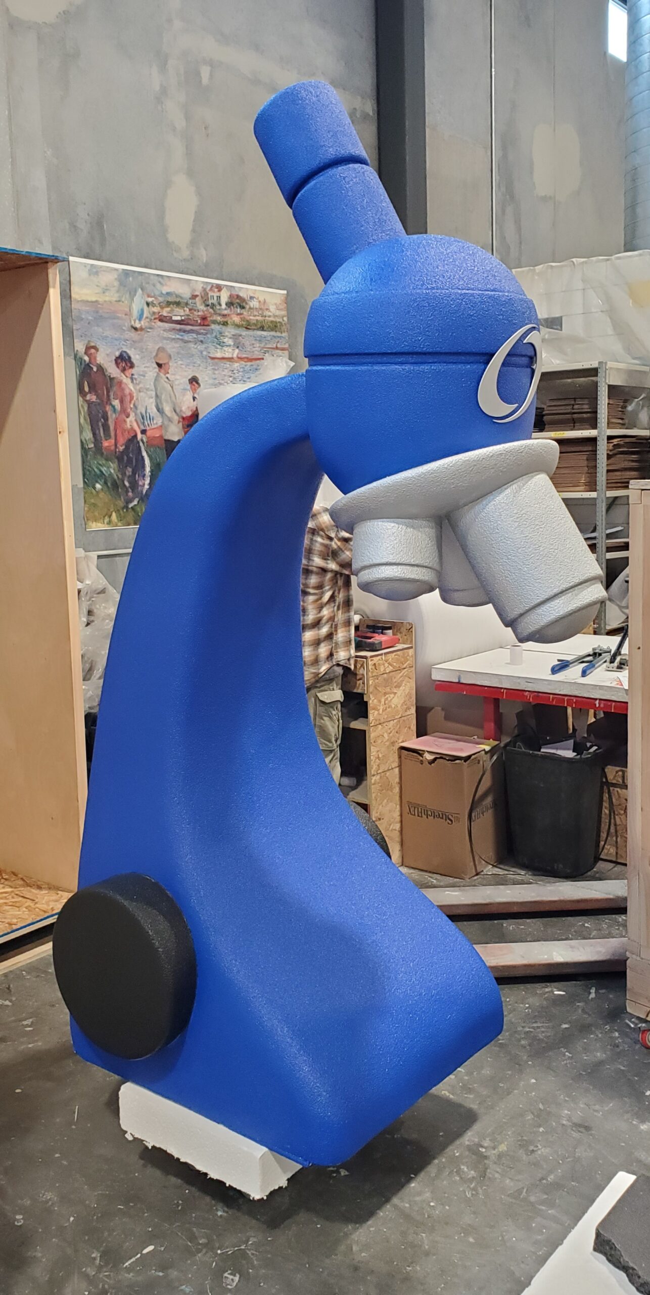 Giant Foam Microscope Prop - WhiteClouds