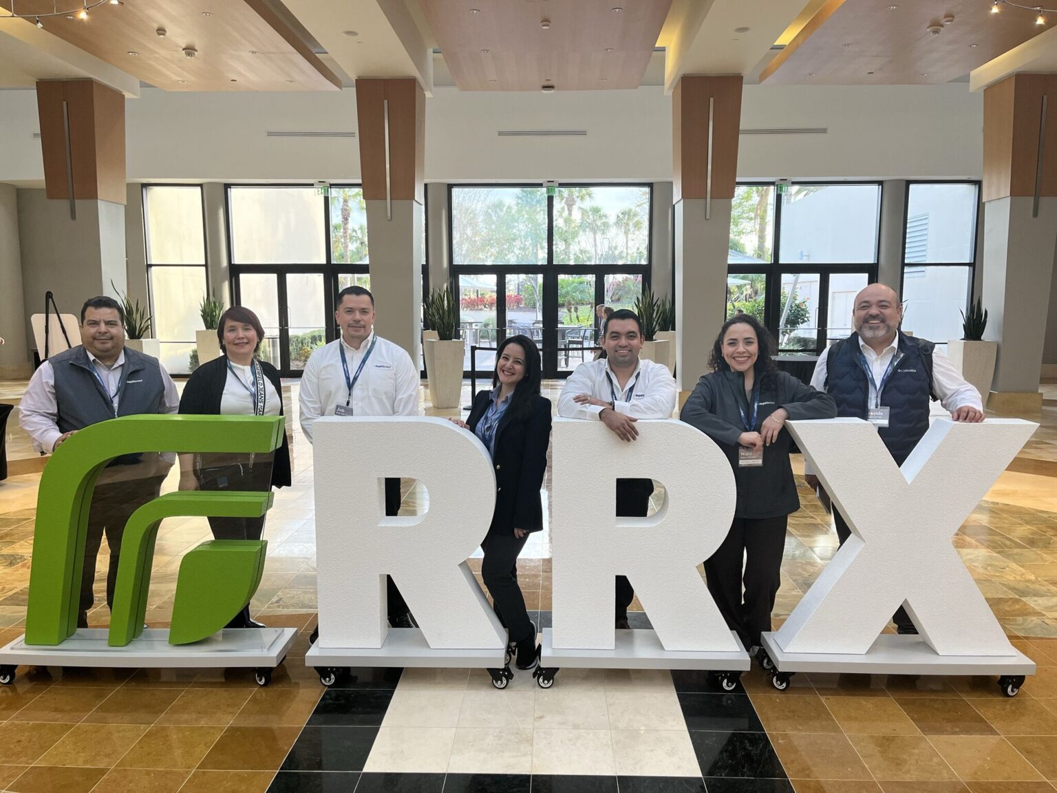 RRX: Large Foam Letters on Casters - WhiteClouds