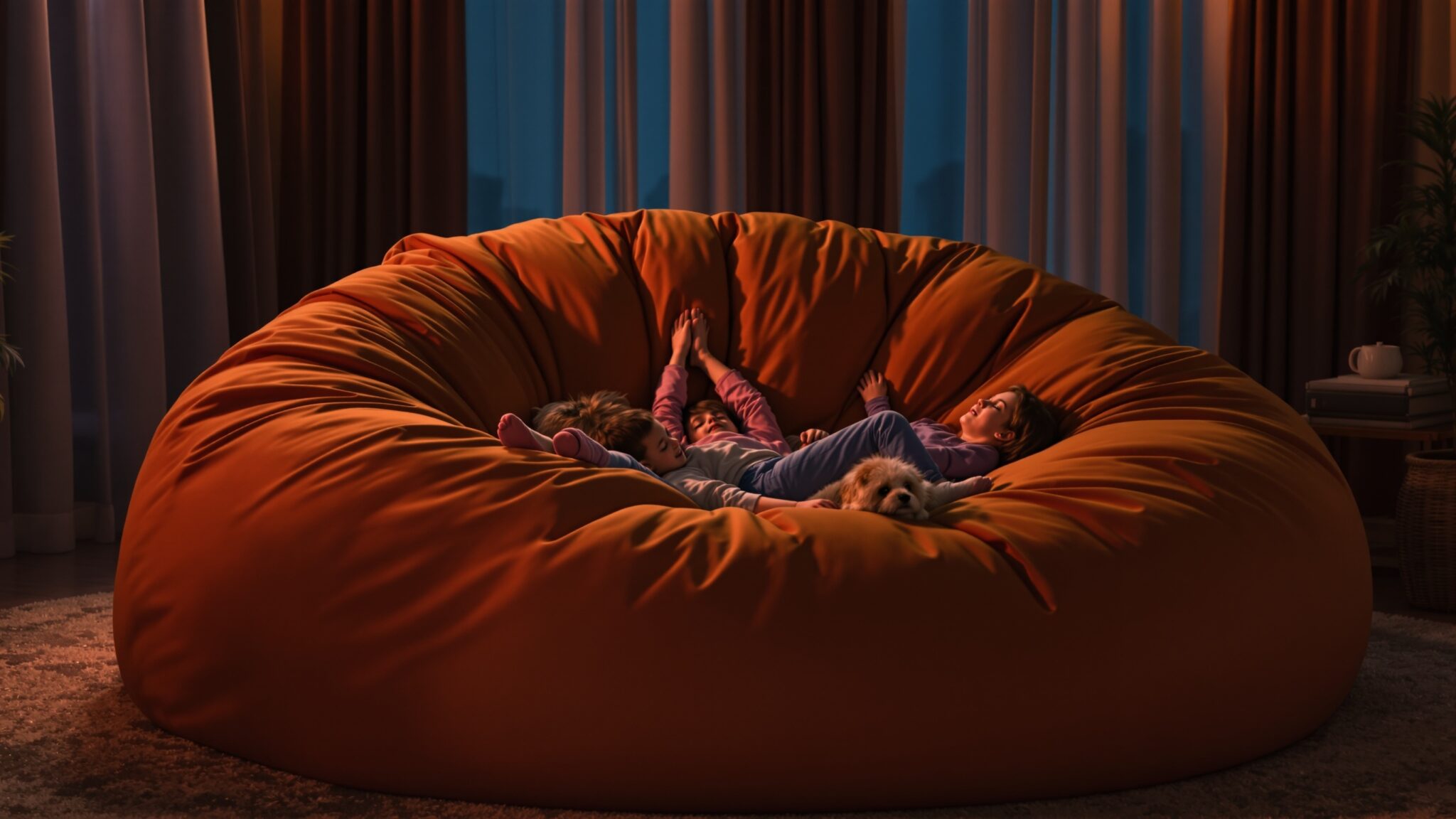 Giant Bean Bag Chair - WhiteClouds
