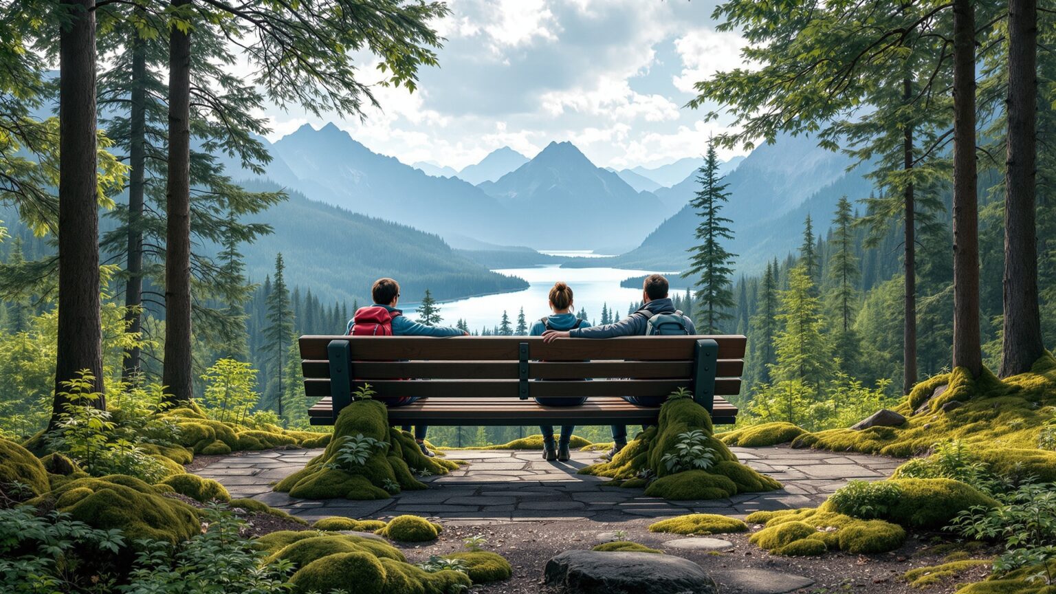 Giant Bench - WhiteClouds