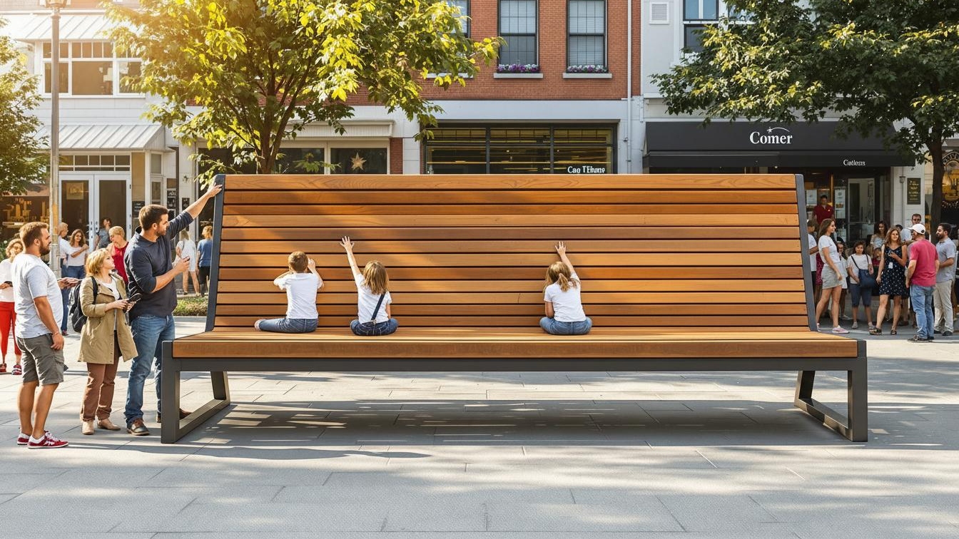 Giant Bench - WhiteClouds