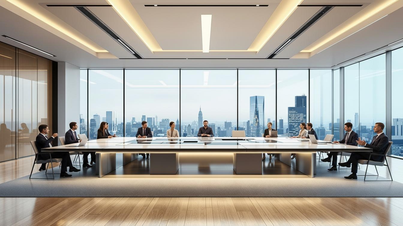 Giant Conference Table - WhiteClouds