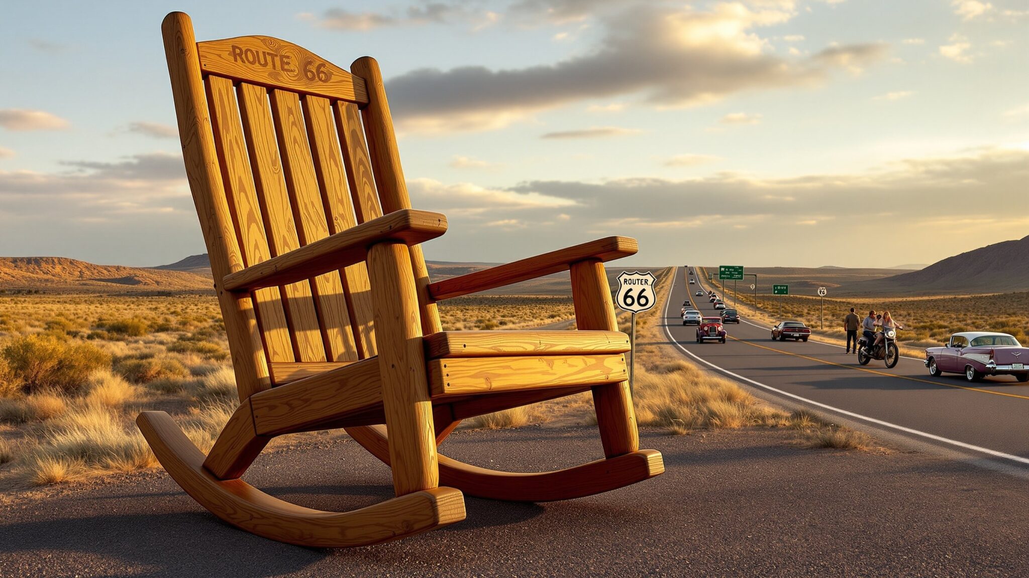 Giant Rocking Chair - WhiteClouds