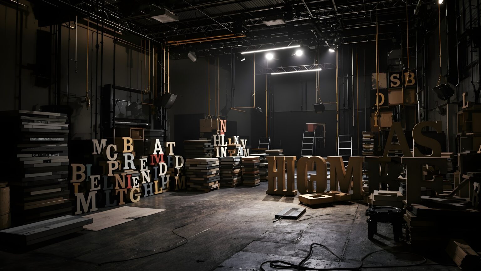 Foam Letters for Theaters and Stage Productions - WhiteClouds