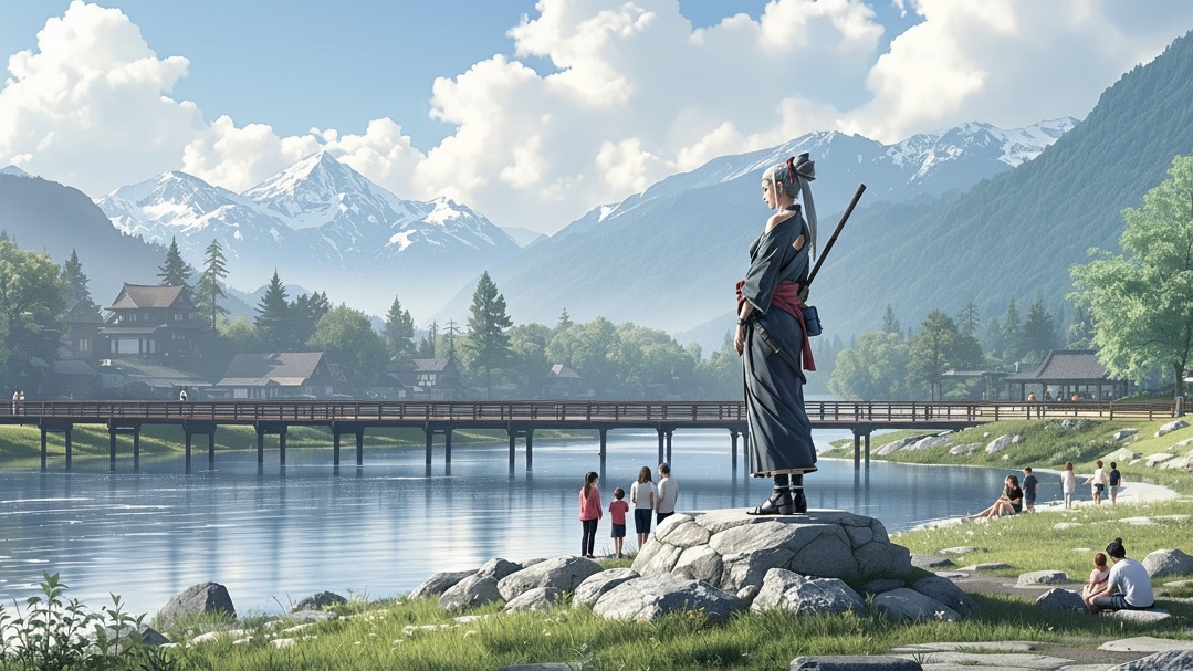 Giant Anime Statue - WhiteClouds