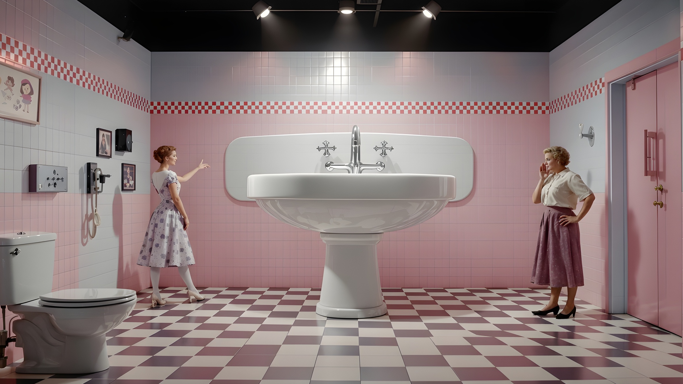 Giant Bathroom Sink Prop - WhiteClouds