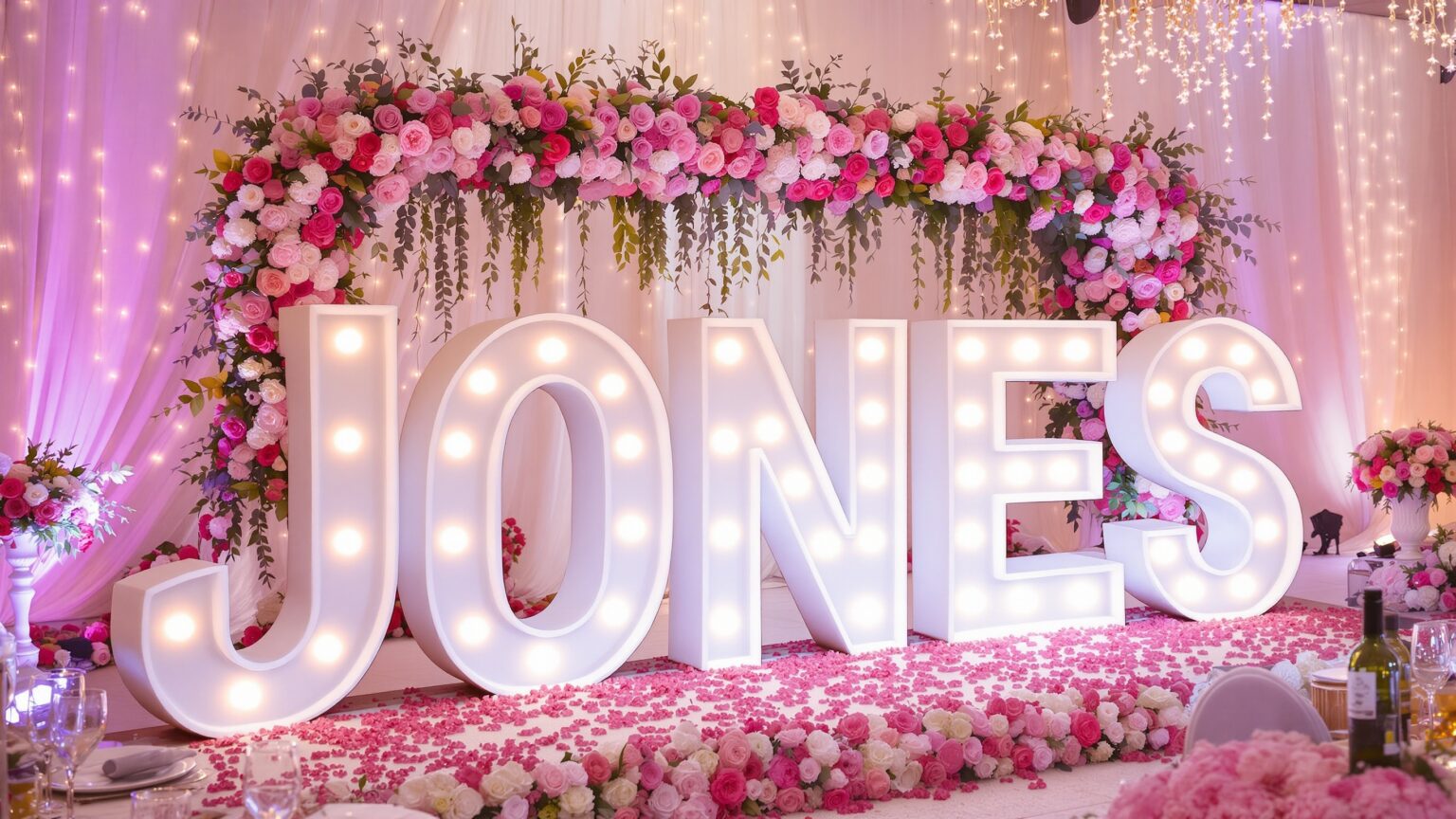 Giant Foam Letters for Weddings and Events - WhiteClouds