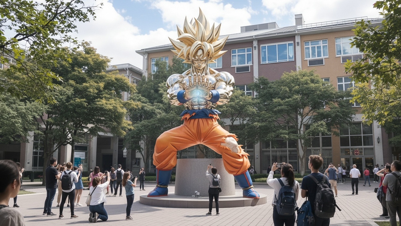 Giant Goku Statue - WhiteClouds