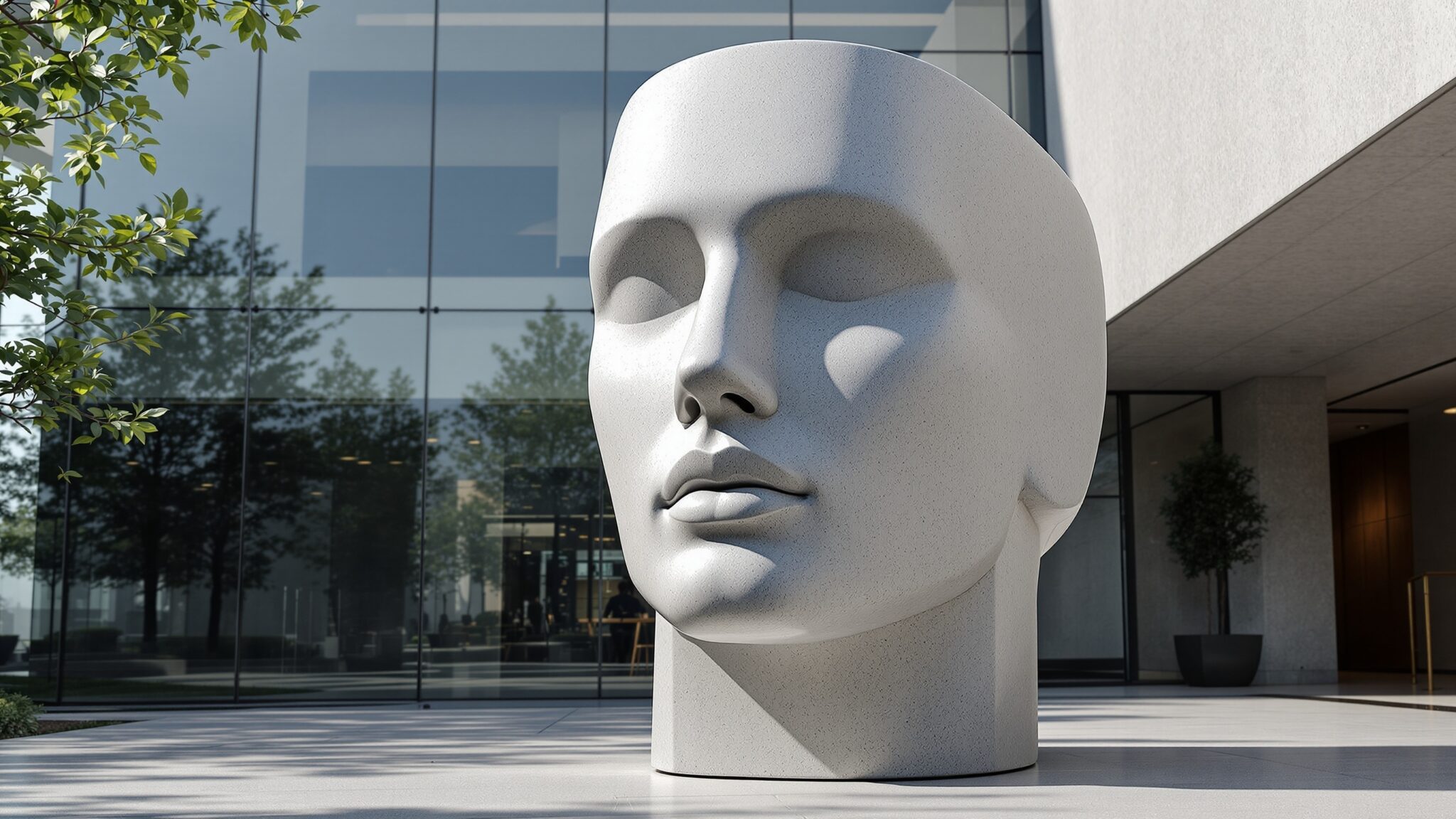 Giant Head Statue - WhiteClouds