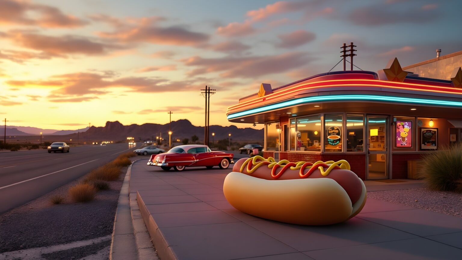 Giant Hot Dog Prop - WhiteClouds