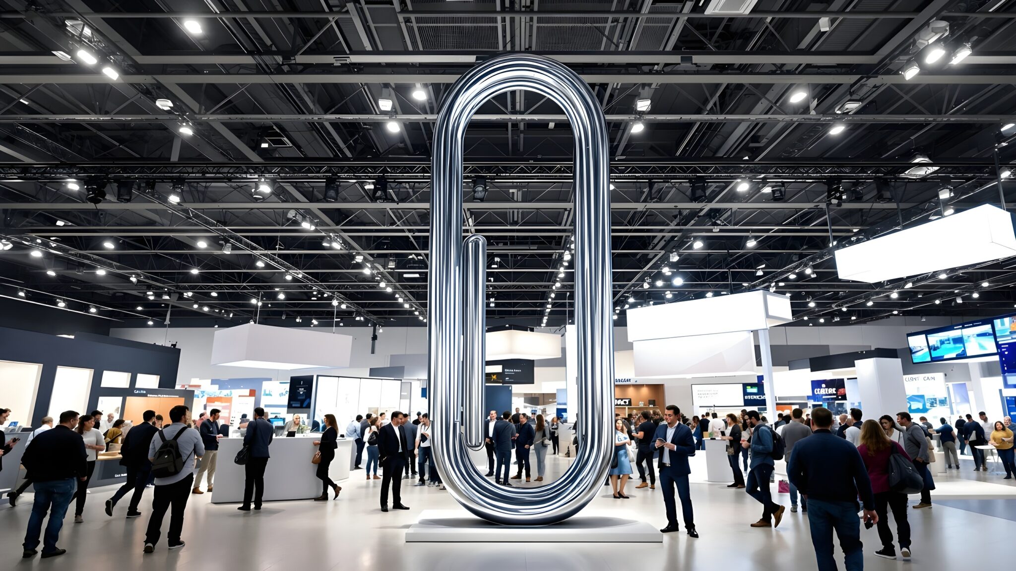 Giant Paperclip Prop - WhiteClouds