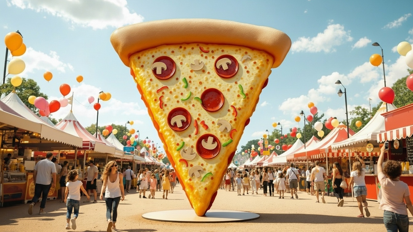 Giant Pizza Prop - WhiteClouds