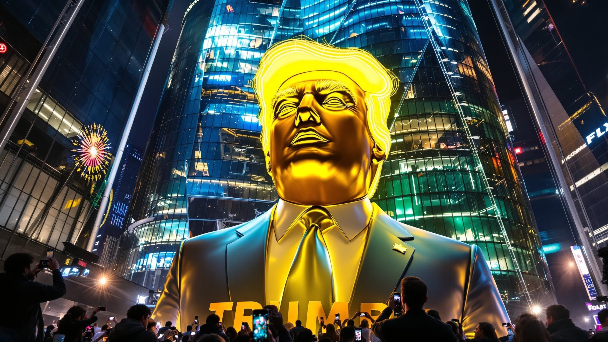 Giant Trump Statue - WhiteClouds