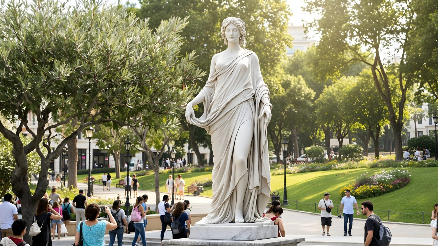 Giant Woman Statue - WhiteClouds