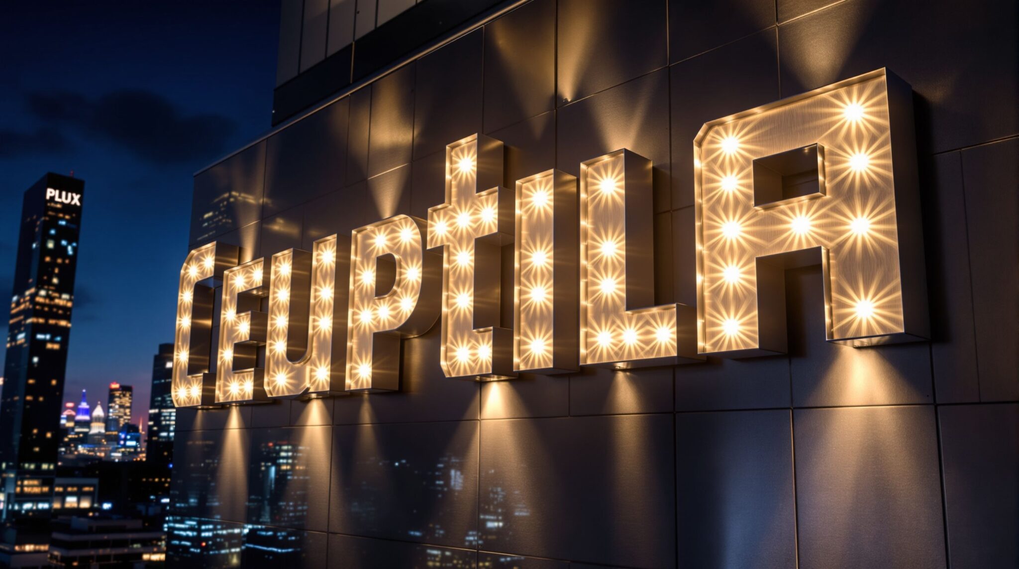 Aluminum Letters with Lights - WhiteClouds