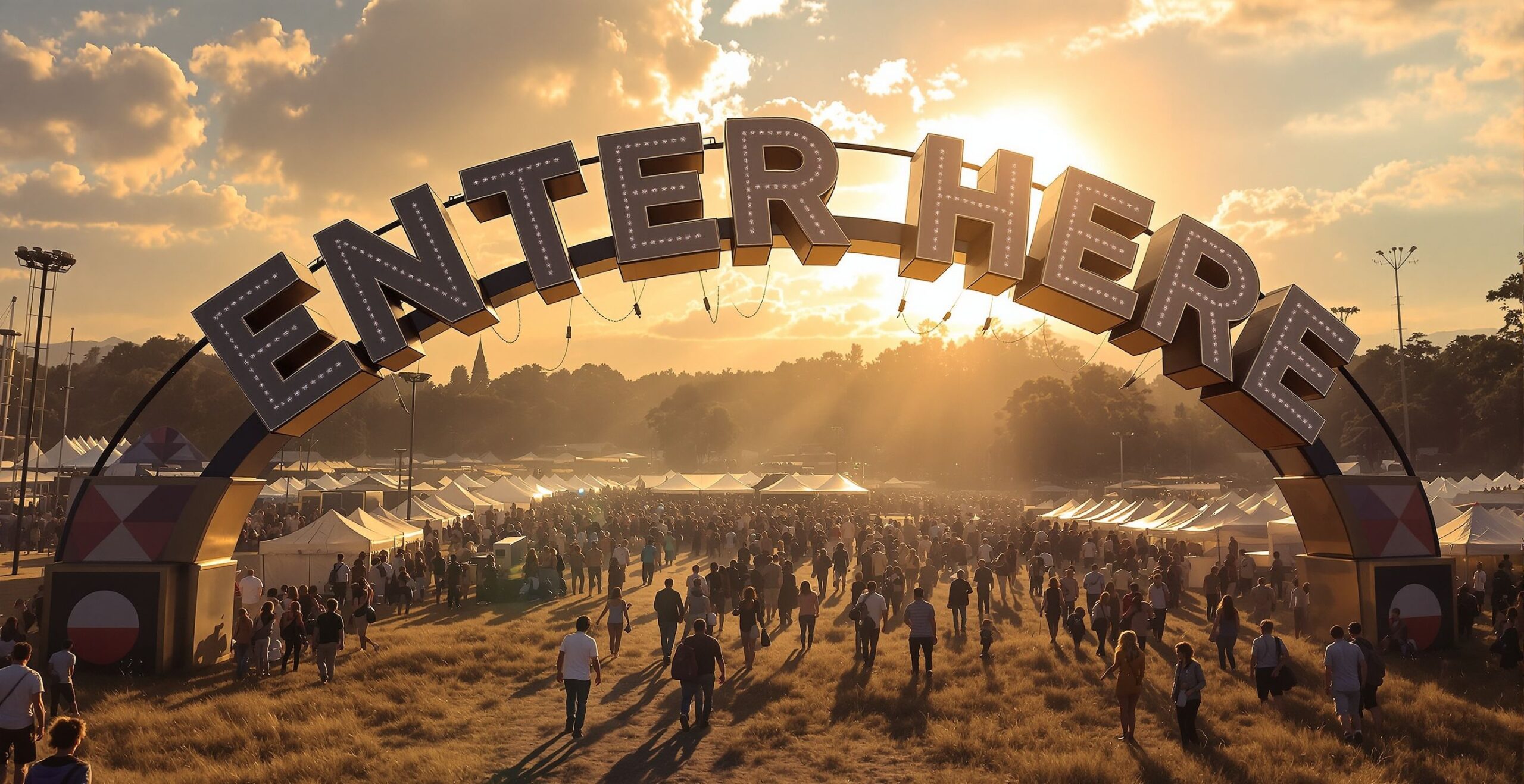 Outdoor Giant Aluminum Letters for Festivals and Events - WhiteClouds