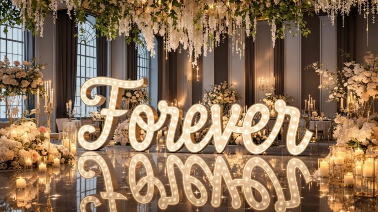 Elegant Foam Letters for Classy Events - WhiteClouds