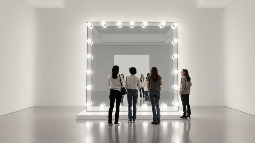 Giant Vanity Mirror Prop - WhiteClouds