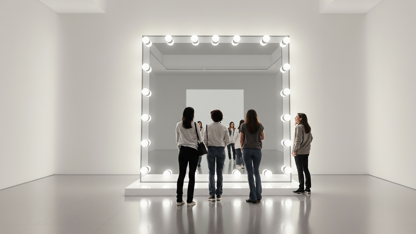 Giant Vanity Mirror Prop - WhiteClouds