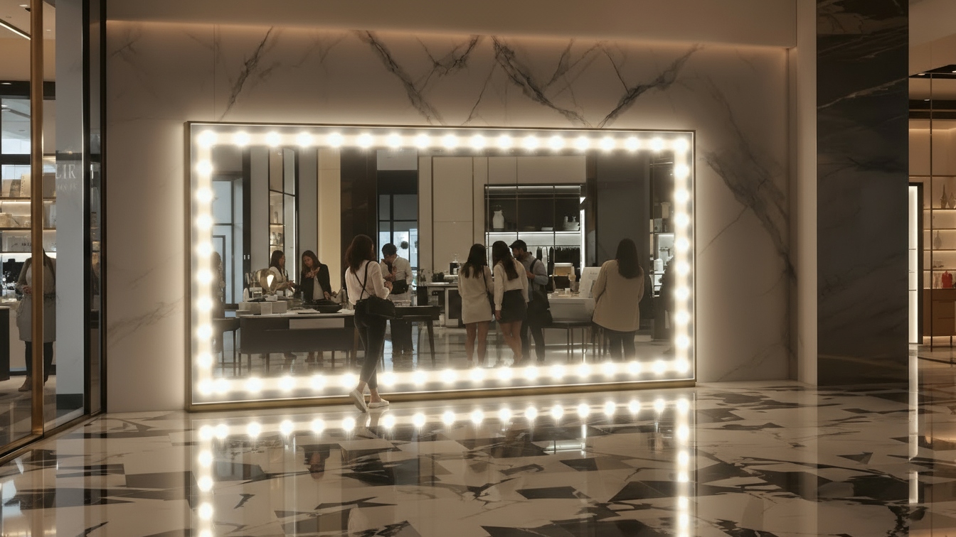 Giant Vanity Mirror Prop - WhiteClouds