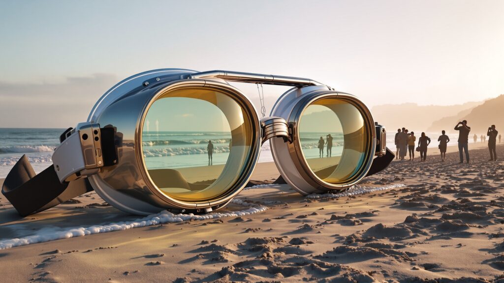 Giant goggles prop - WhiteClouds