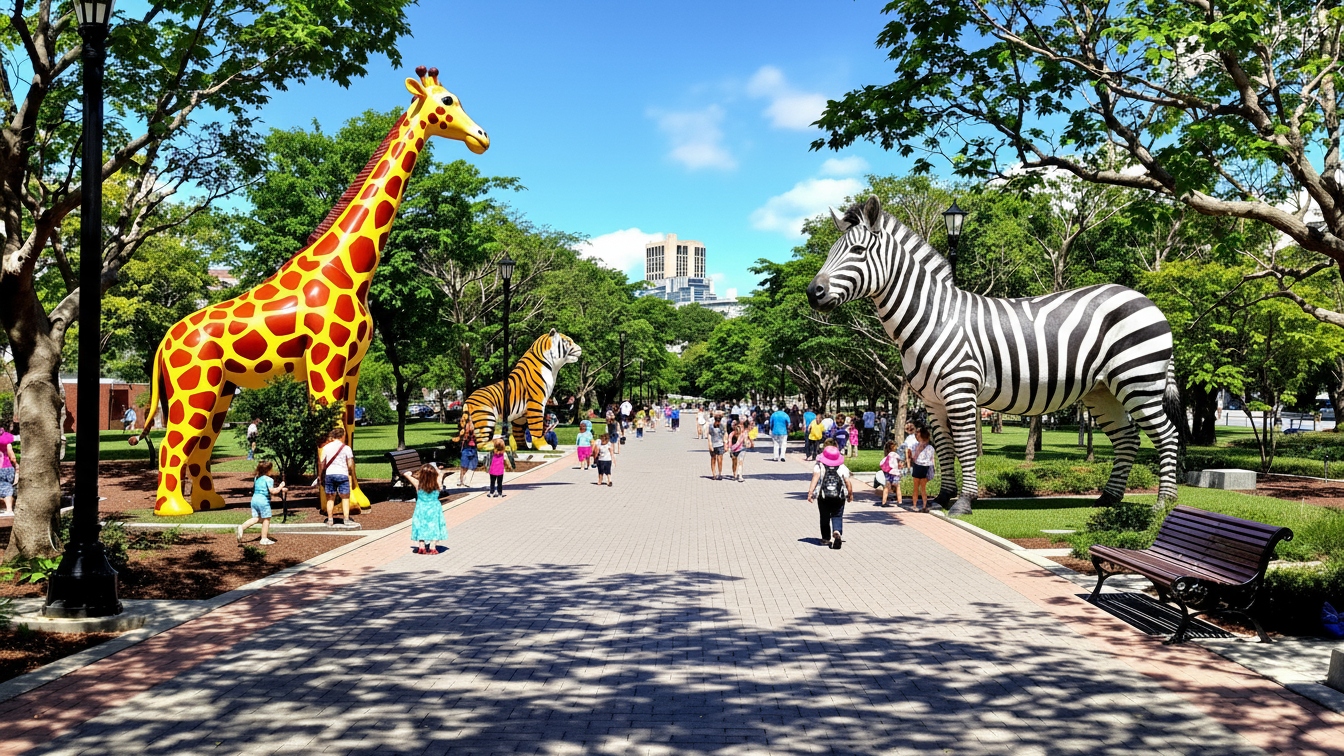 Giant Animal Statues for Zoos and Parks - WhiteClouds