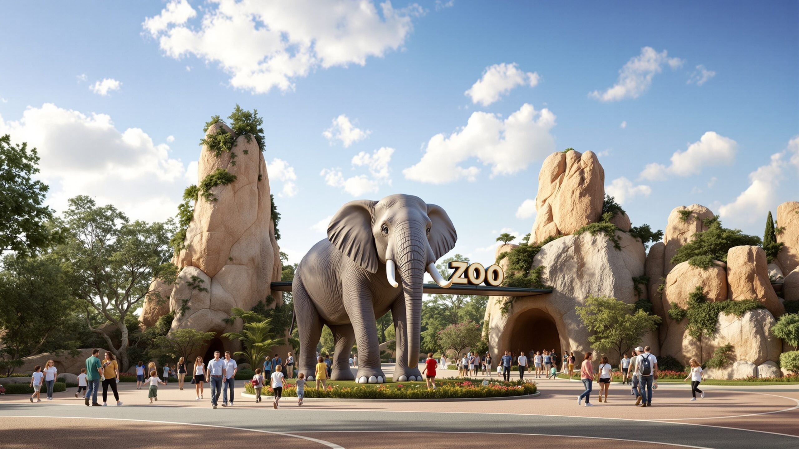 Giant Animal Statues for Zoos and Parks - WhiteClouds