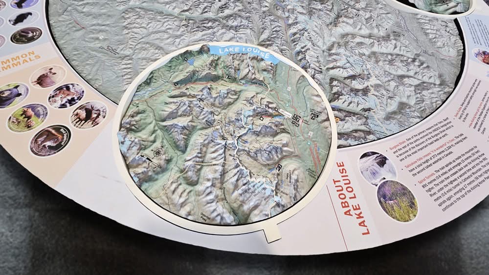 Fairmont Banff Springs 3D Topo Map - WhiteClouds