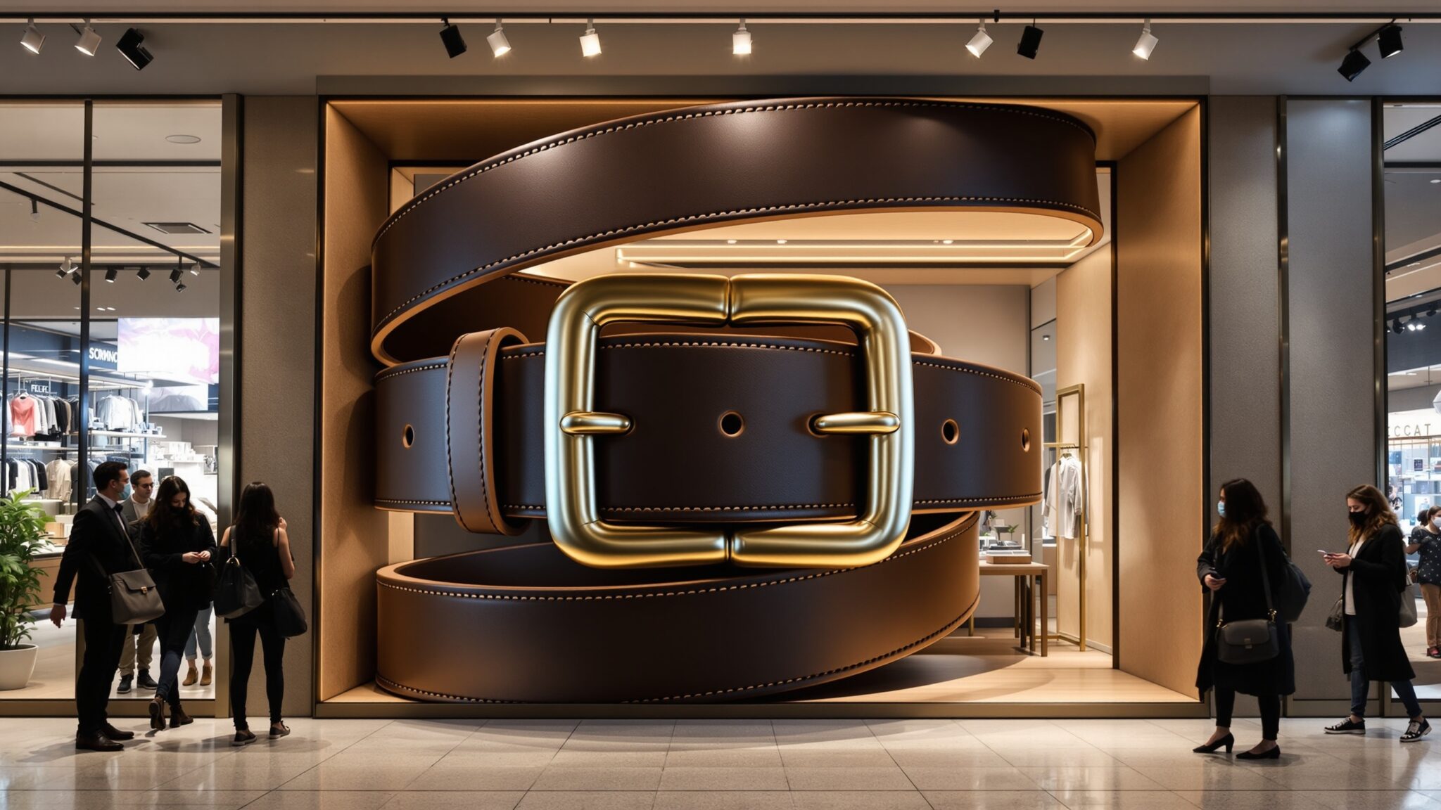 Giant Belt and Buckle Prop - WhiteClouds