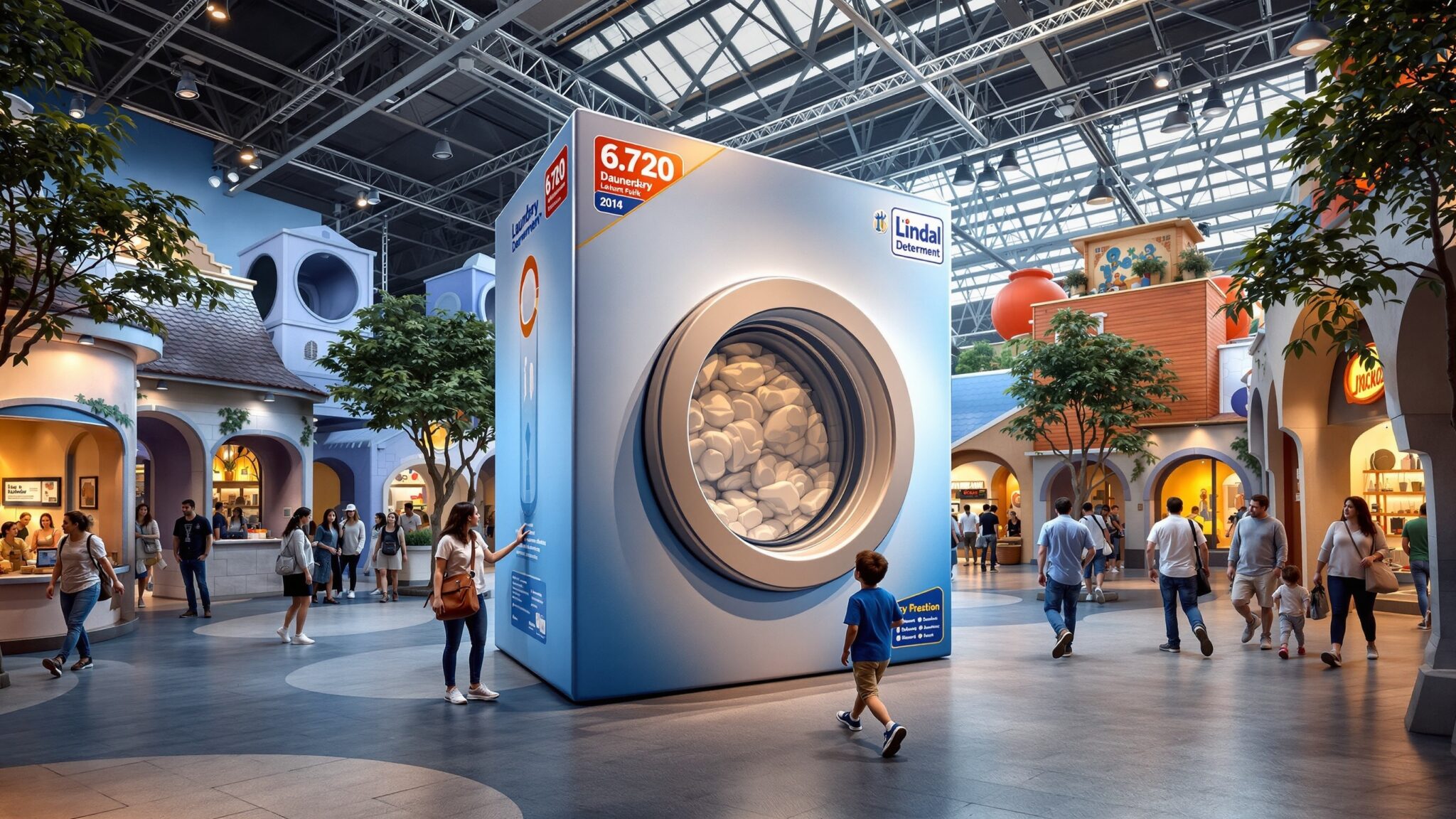 Giant Laundry Detergent Box Prop - WhiteClouds