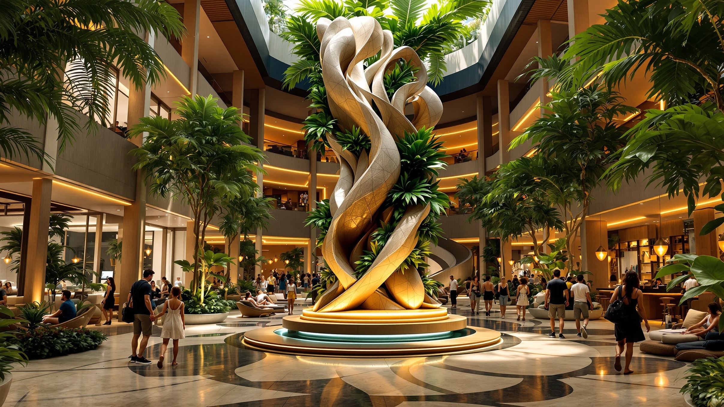 Hotel and Resort Lobby Statues - WhiteClouds