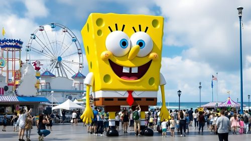 Giant Cartoon Characters Statue - WhiteClouds