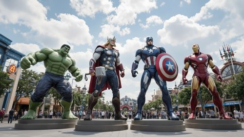 Giant Marvel Characters Statue - WhiteClouds